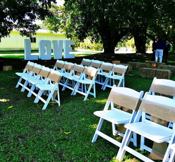 Hessian Chair Sash - Platinum Event Hire